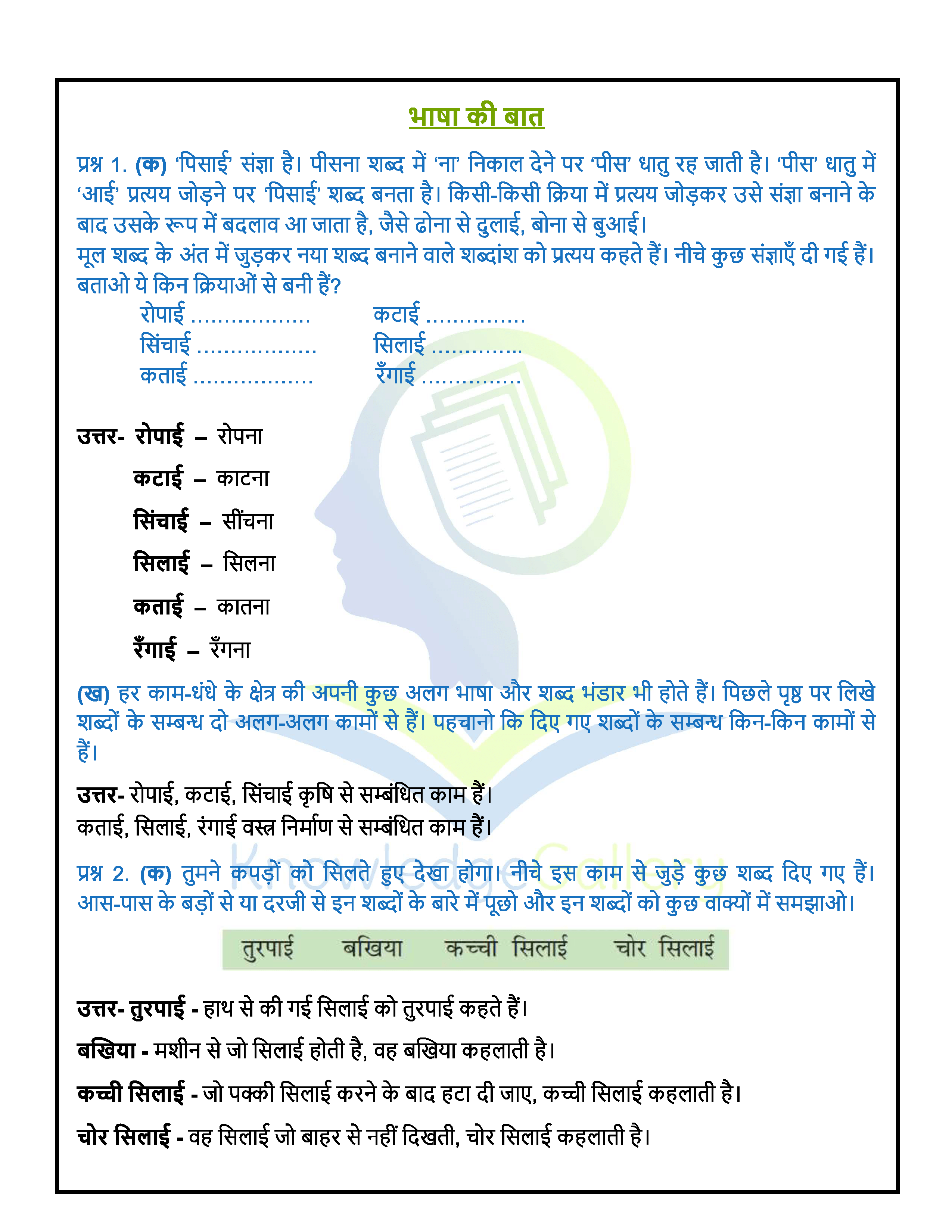 NCERT Solutions for Class 6 Hindi Chapter 15 - नौकर | Vasant 1